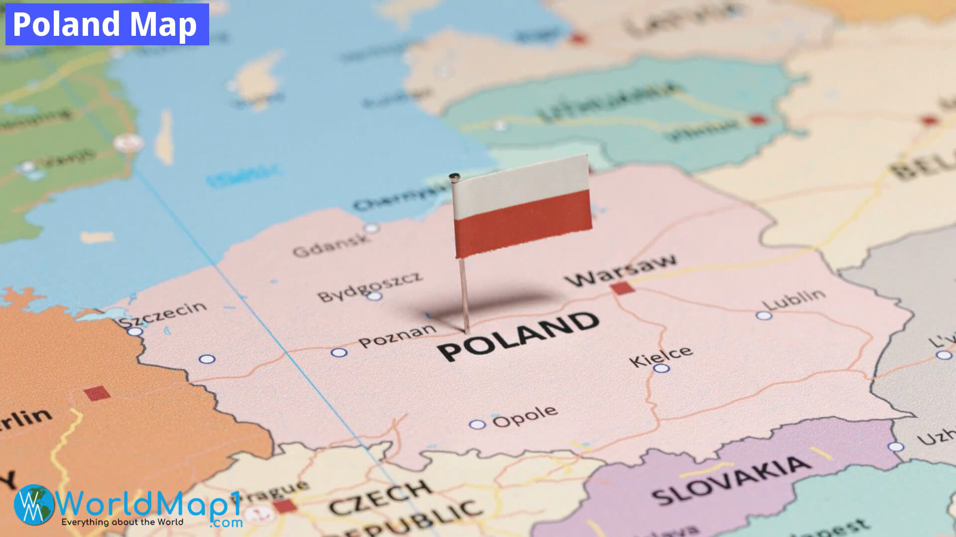 Carte détaillée de la Pologne