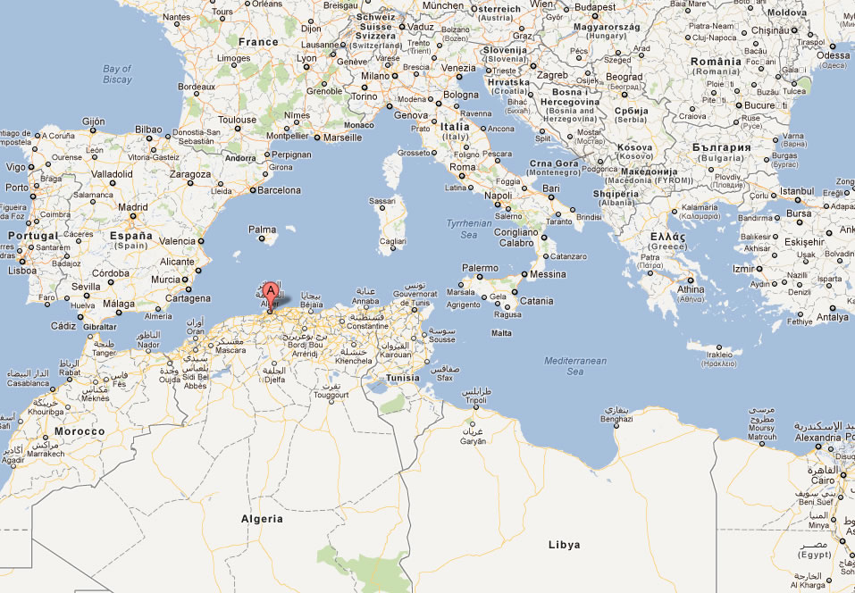 Alger Plan et Image Satellite