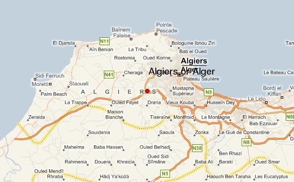 Alger Plan et Image Satellite