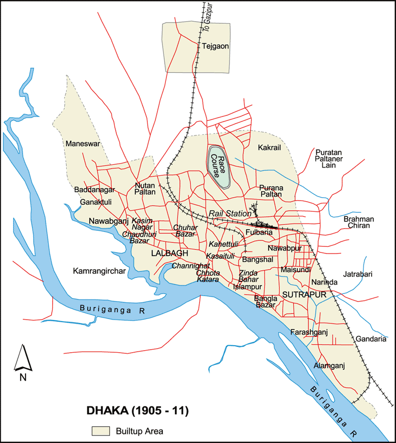 Dhaka Carte et Image Satellite