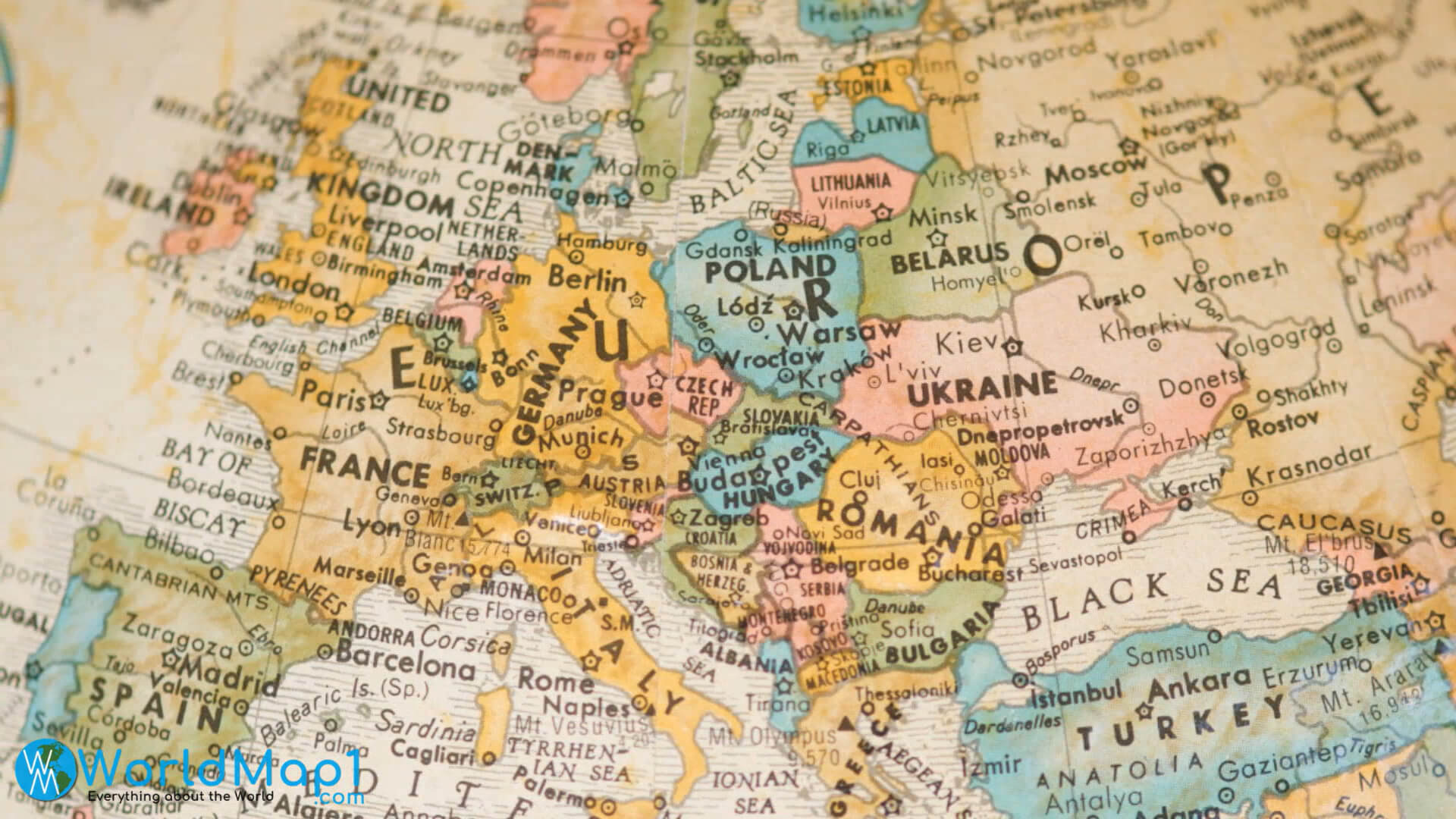 Cartes imprimables gratuites de la Bielorussie