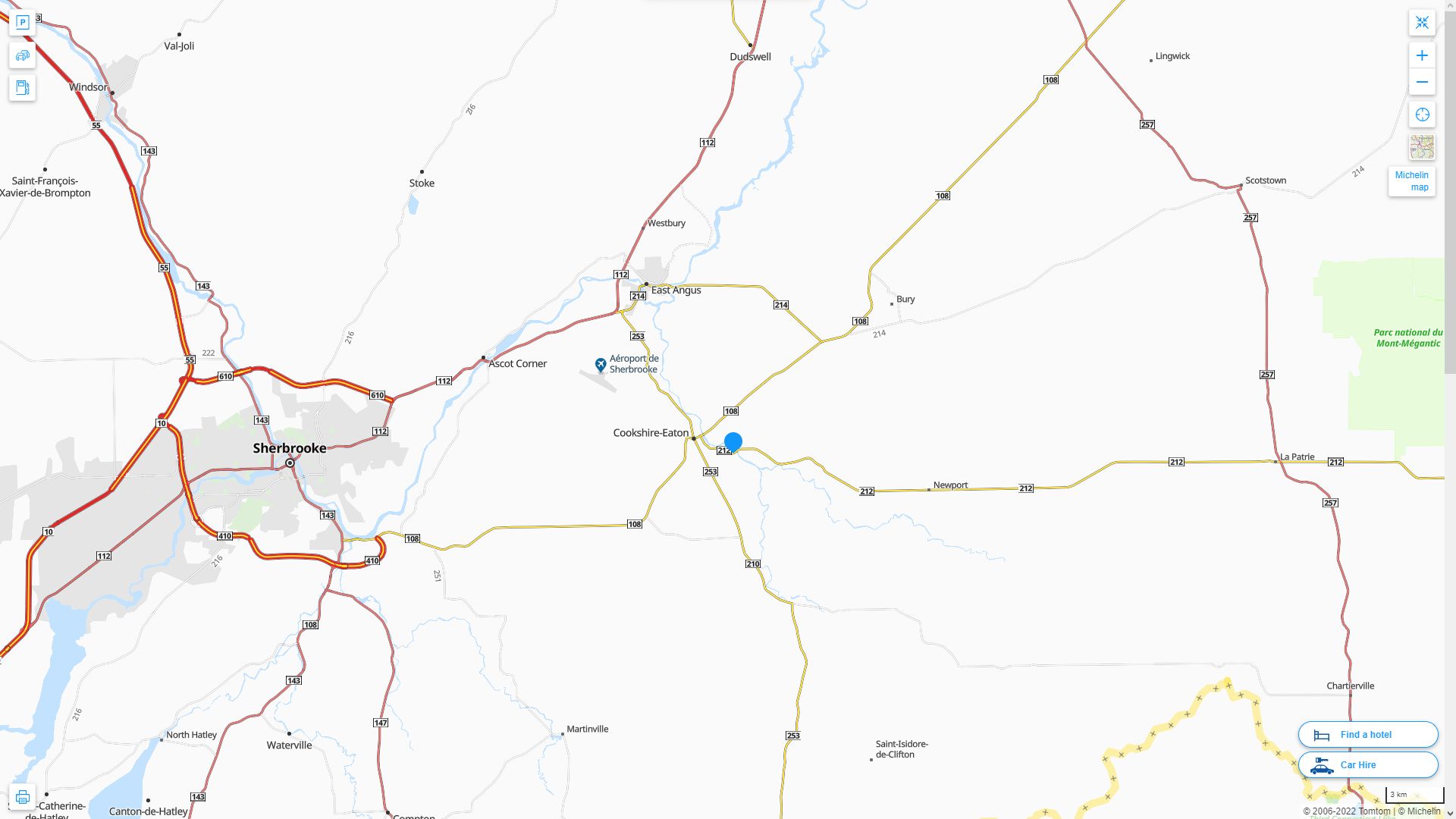 Quebec City Carte et Image Satellite