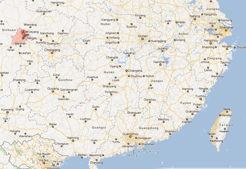 Chengdu Plan et Image Satellite