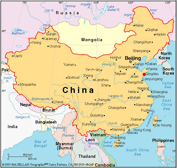 Qingdao Plan et Image Satellite
