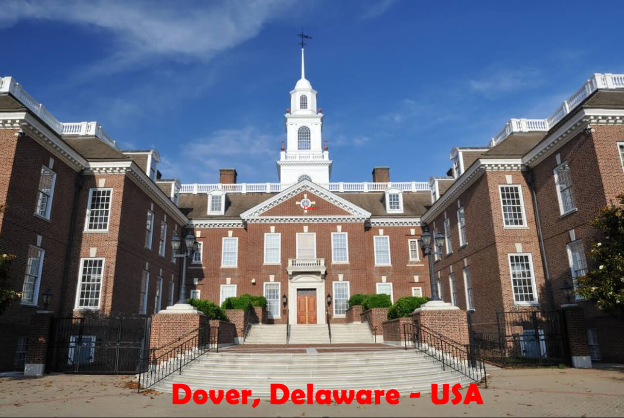 Dover Delaware Plan et Image Satellite