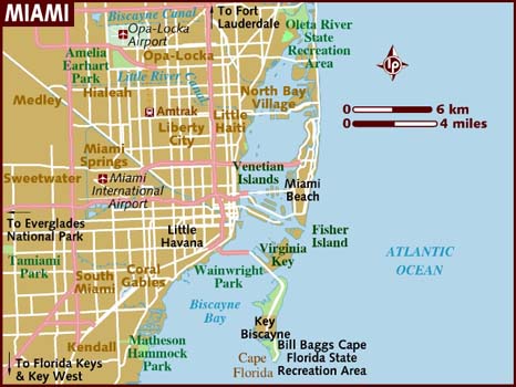 Miami Carte et Image Satellite