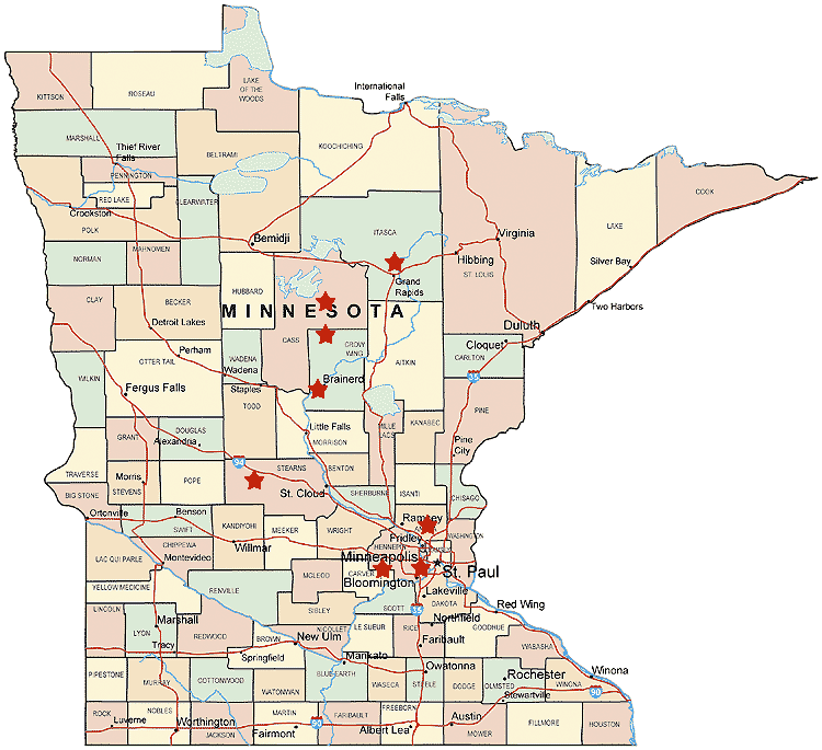 Maple Grove Minnesota Plan et Image Satellite
