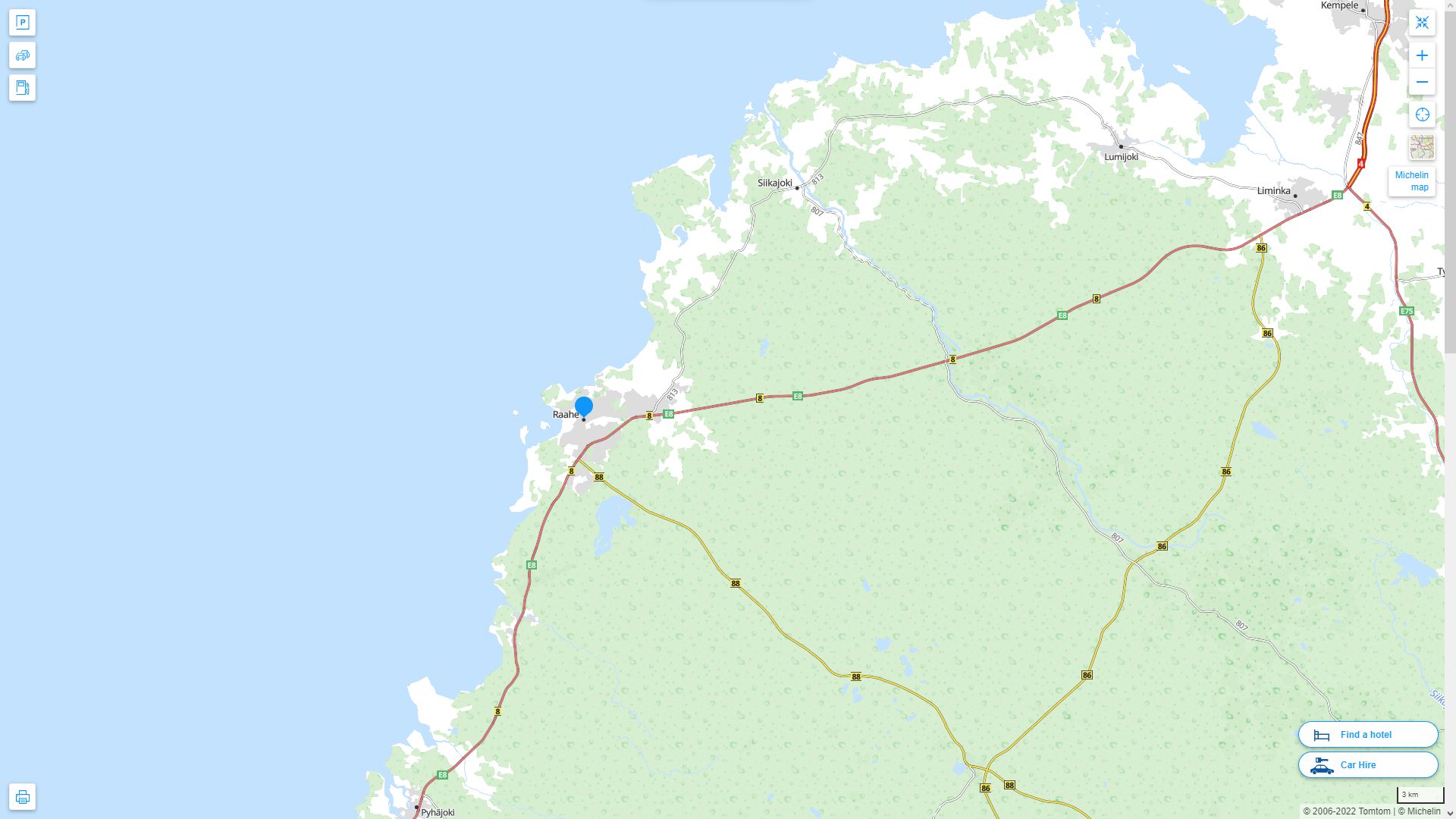 Raahe Carte et Image Satellite
