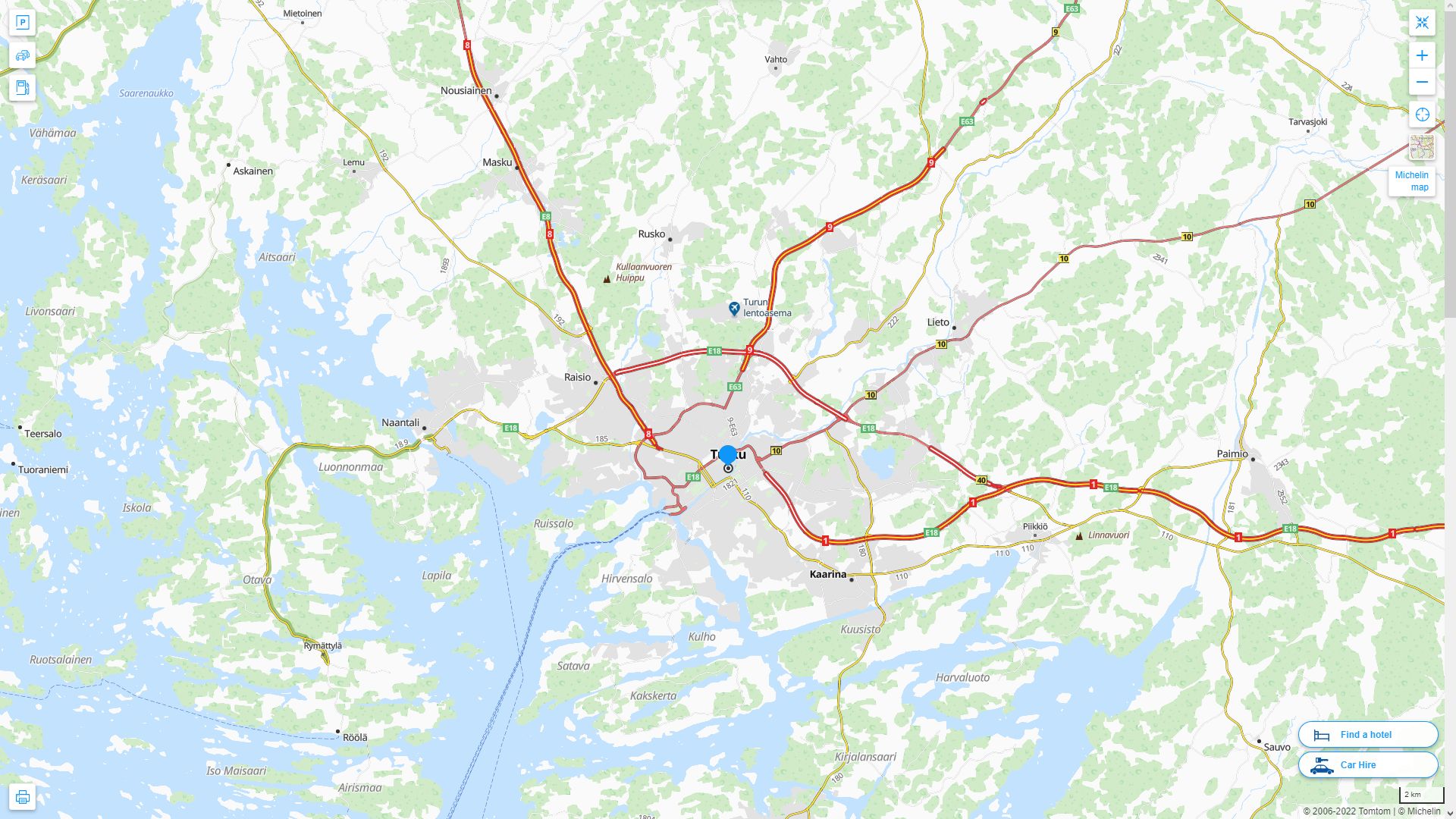 Turku Plan et Image Satellite