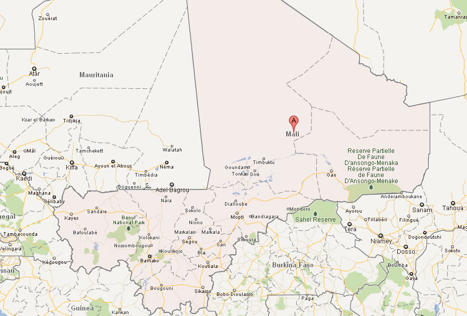 Mali Carte et Image Satellite