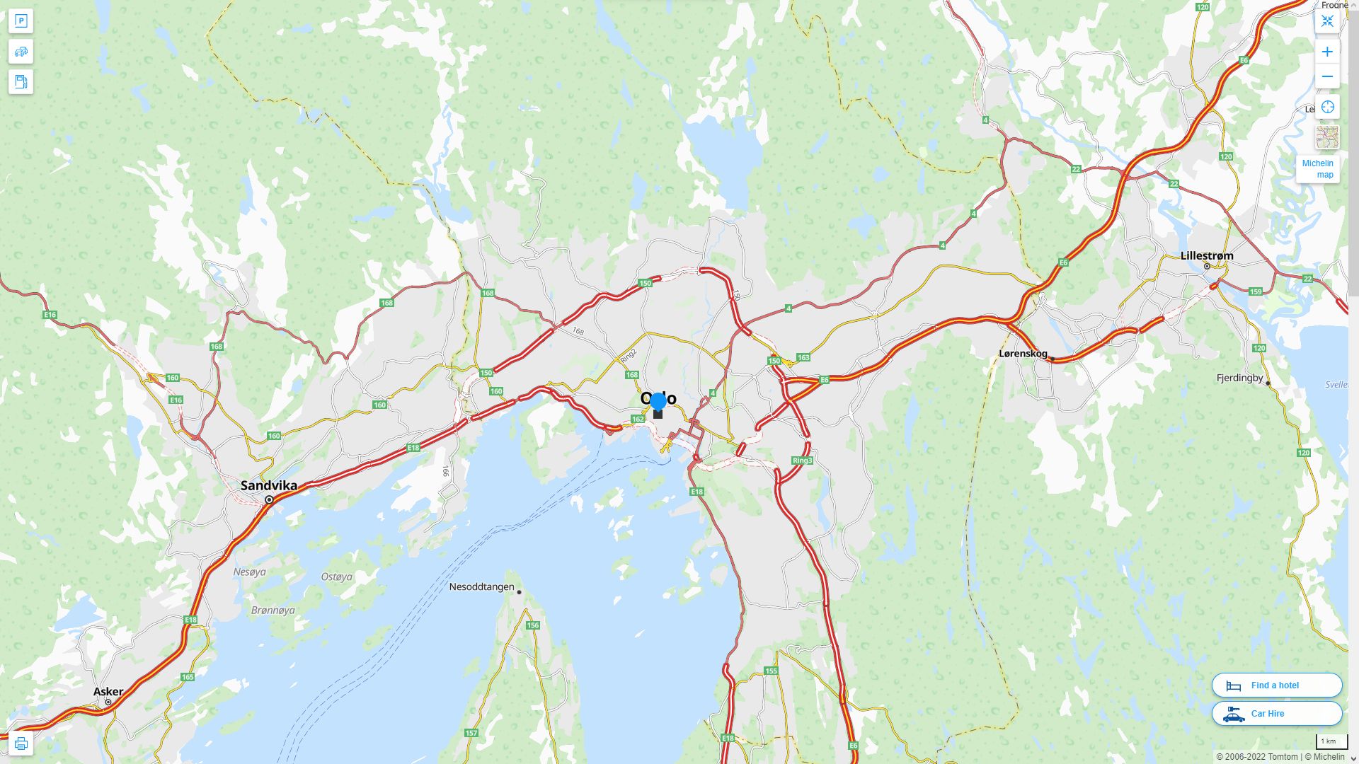 Oslo Carte et Image Satellite