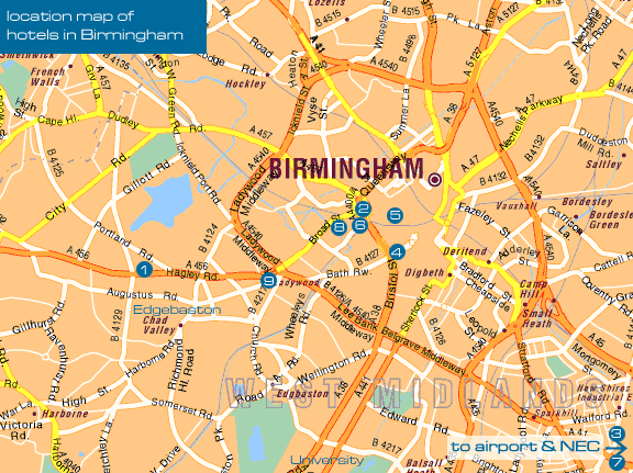 Birmingham Plan et Image Satellite