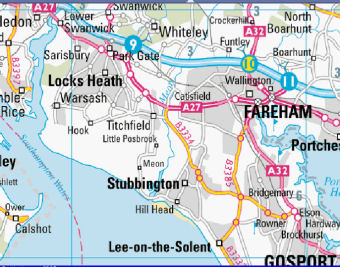 Fareham Carte et Image Satellite