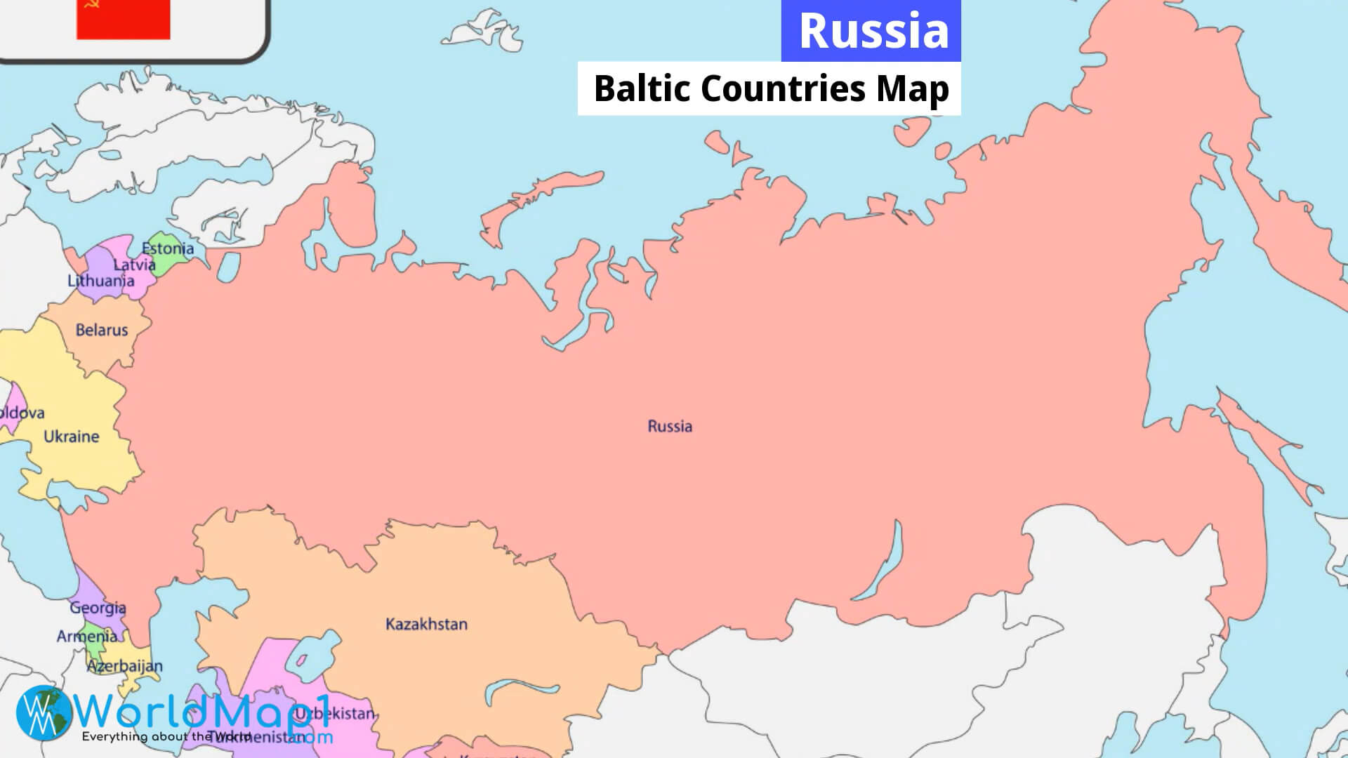 Carte de la Federation de Russie