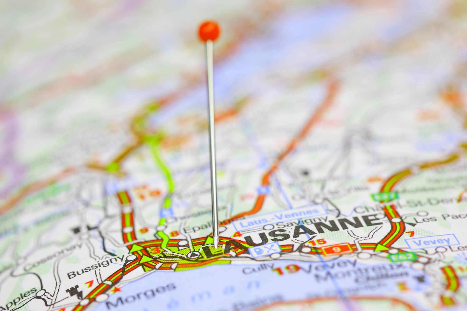 Lausanne Carte et Image Satellite