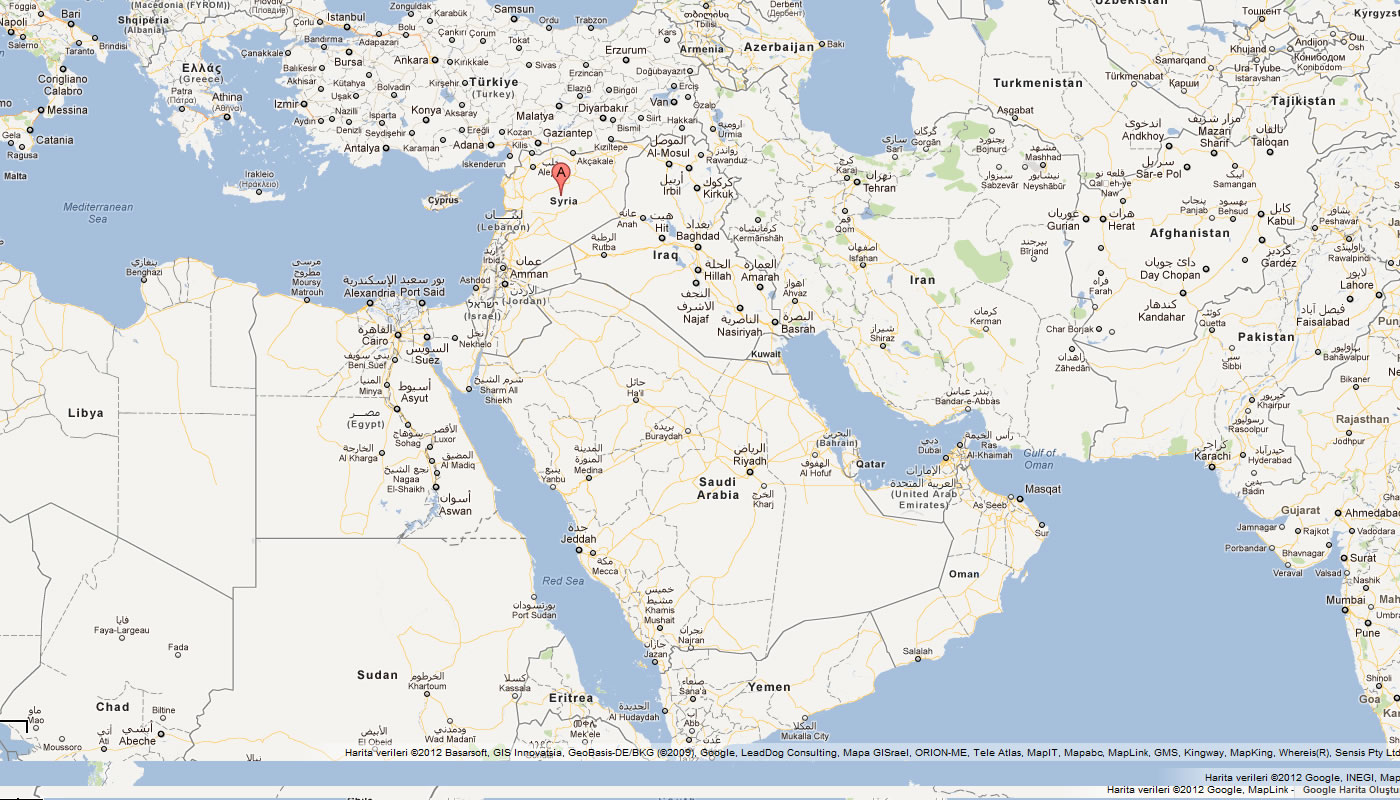 Syrie Carte et Image Satellite