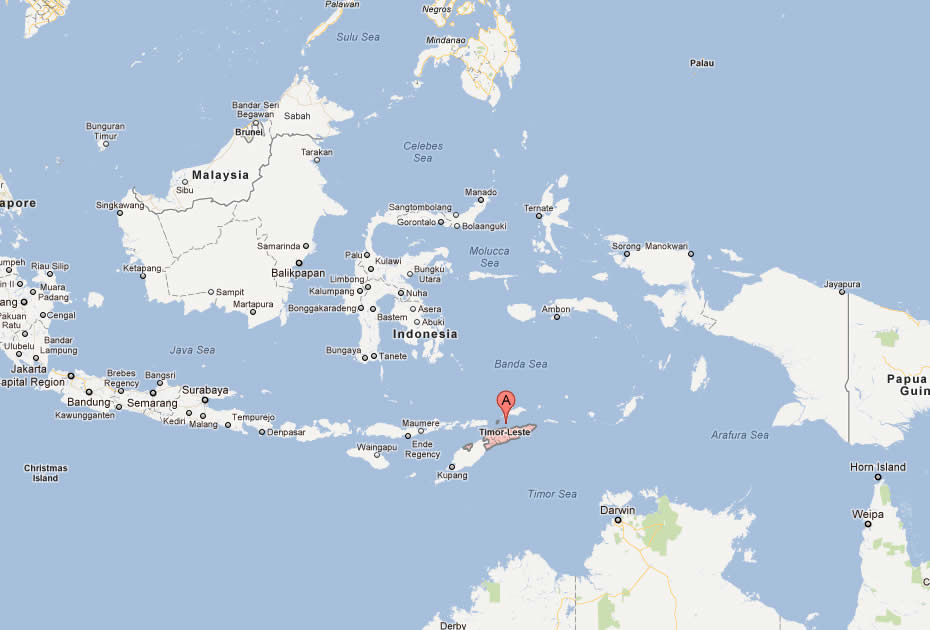 Timor Oriental Carte et Image Satellite