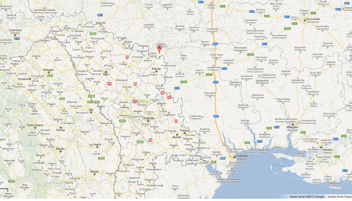 Transnistrie Carte et Image Satellite