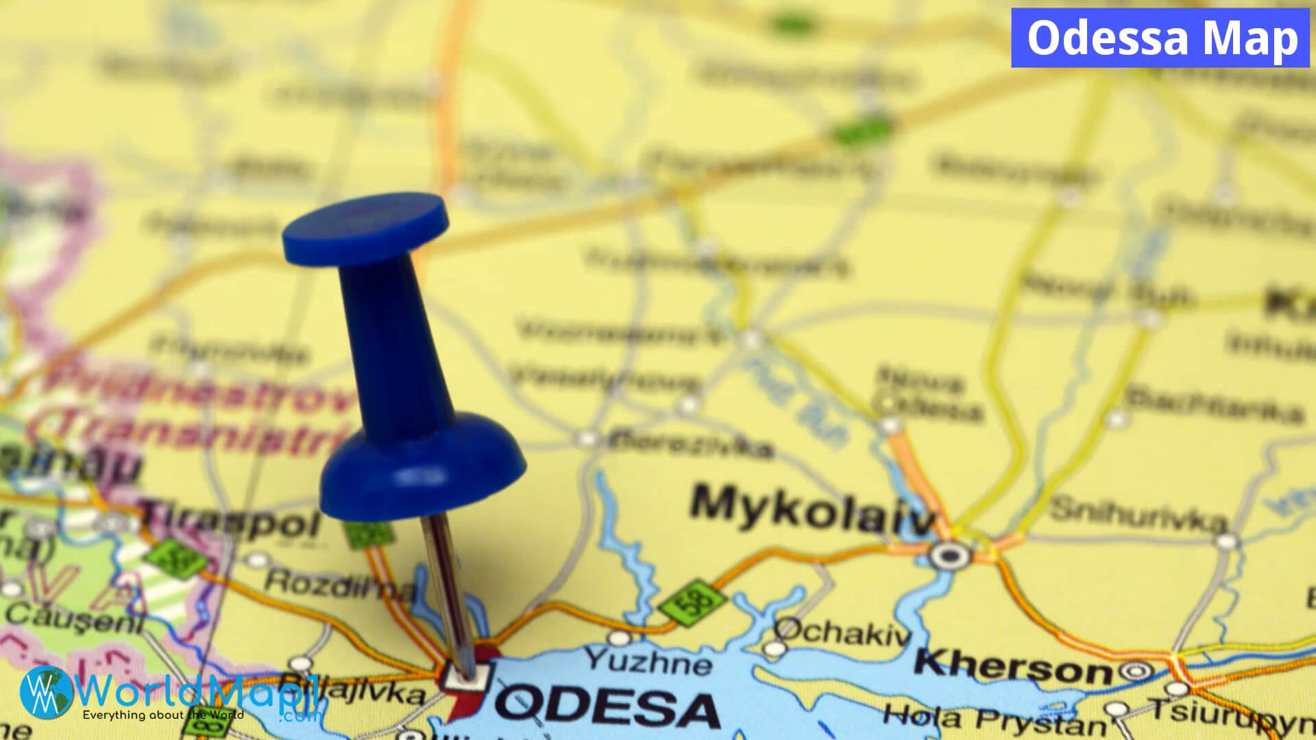 Odessa Carte et Image Satellite
